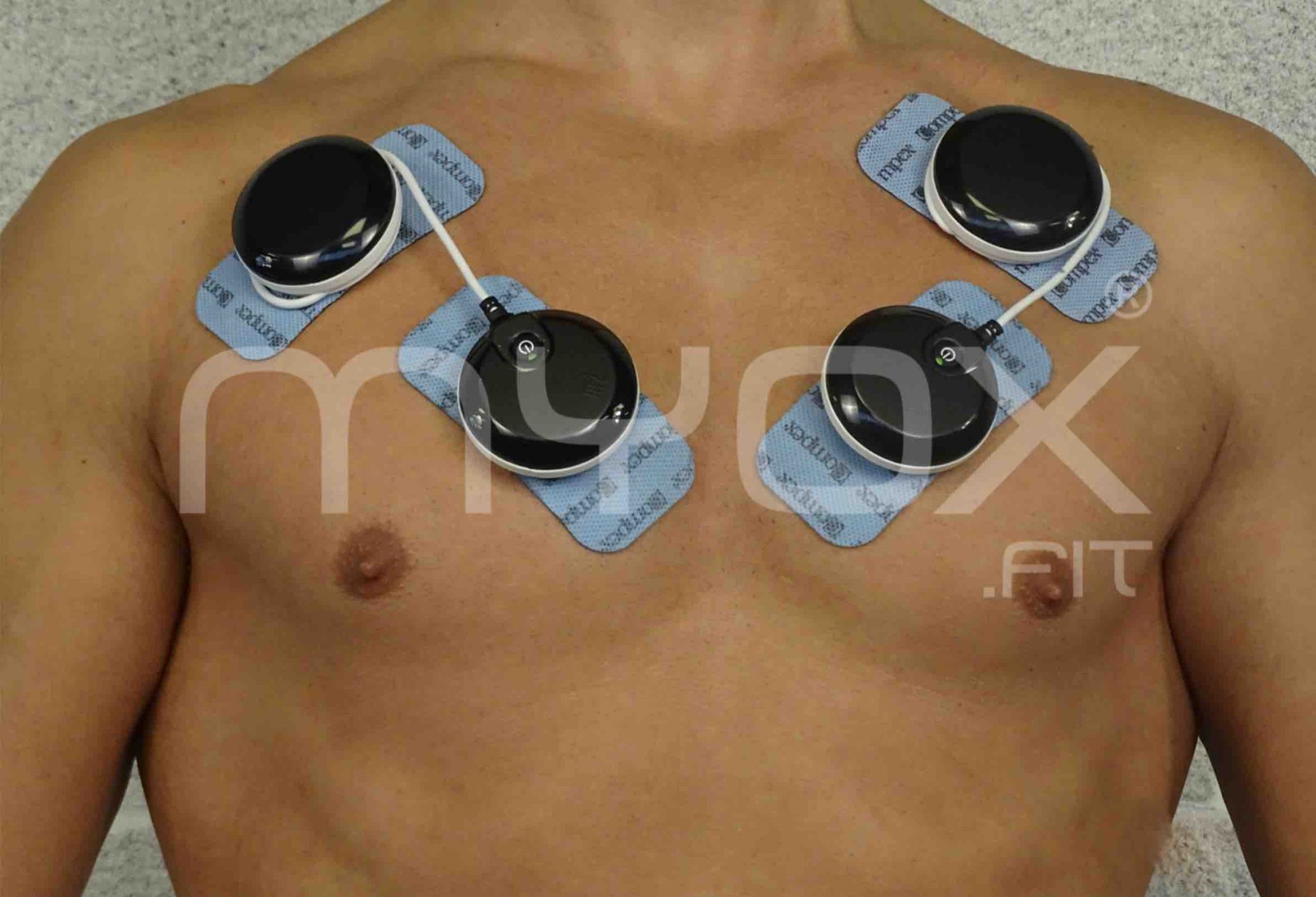 Colocación de electrodos en el pectoral - Myox.fit